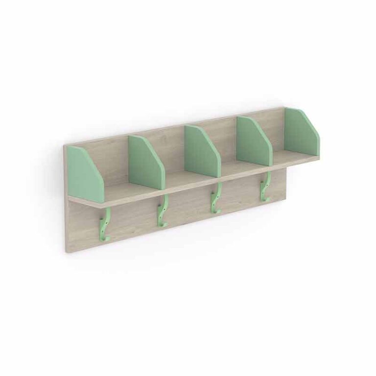 Bancos y percheros de aula en diferentes tamaños y colores